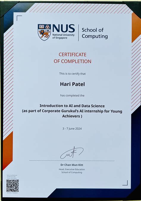 Hari Patel On Linkedin Aiinternship Singapore Machinelearning Artificialintelligence