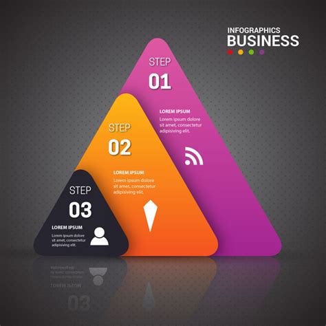Triangle Infographic Vector At Vectorified Collection Of Triangle