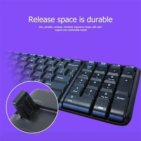 Комплект беспроводной клавиатуры и мыши logitech MK220, 104 клавиш ...