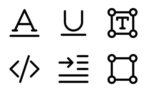 Text Editing Ui Icon Pack 30 Svg Icons