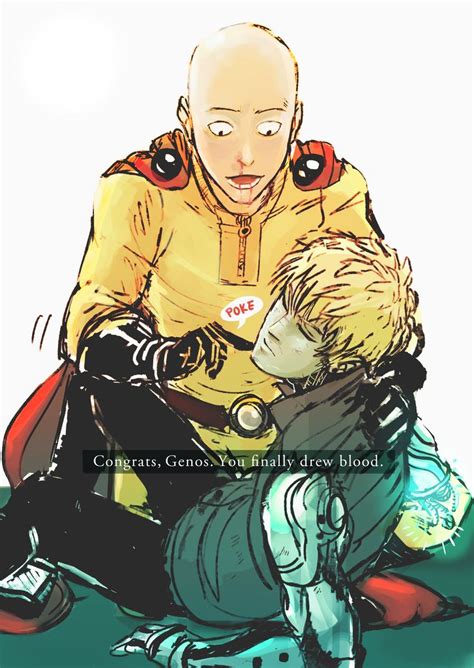 Saitama X Genos Anime One Punch Man One Punch Man Saitama One Punch Man