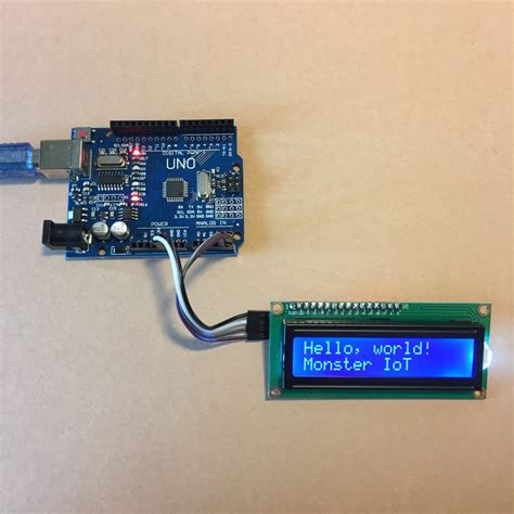 [iot] arduino 1602 i2c lcd 點陣液晶模組 hello world 附範例程式 arduino uno