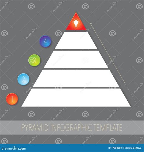Pyramid Infographic Template Stock Vector Image 47988802