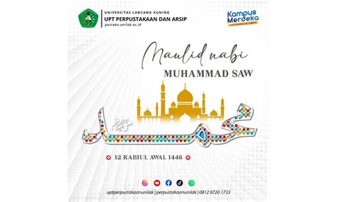 selamat memperingati maulid nabi muhammad saw pustaka unilak
