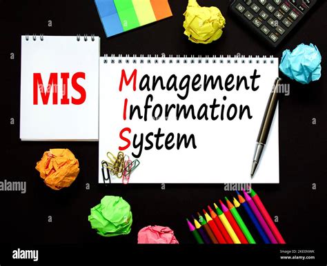 Mis Management Information System Symbol Concept Words Mis Management
