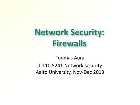 Ppt Network Security Firewalls Powerpoint Presentation Free