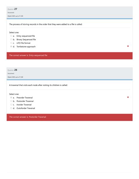 Exam Questions Cs 3303 Part 4 Incorrect Mark 0 Out Of 1 Question 28