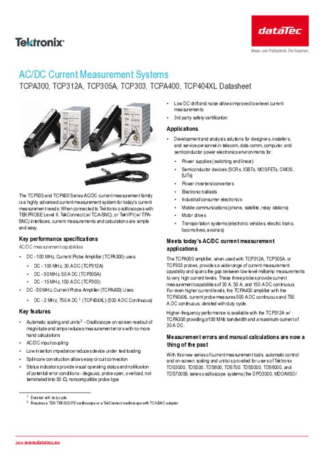 Tektronix Tcpa300 Stromzangenzubehör Kaufen And Anfragen