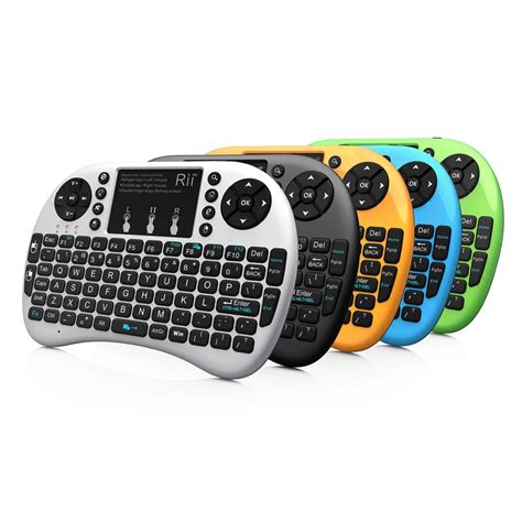 Rii I8 2 4G Mini Wireless Keyboard With Backlit Backlight Multi Touch Touchpad US Layout