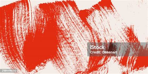 손으로 그린 빨간 브러시 스트로크 디스트레스드 효과 그런 지 빨간 선이 있는 추상적인 배경입니다 레트로 손상된 스트로크 0명에 대한 스톡 벡터 아트 및 기타 이미지 Istock