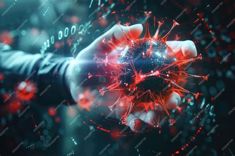 Premium Photo Businessman On Blurred Background Using Antivirus To Block A Cyber Attack 3d