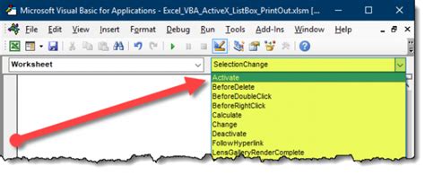 excel list box to display and print multiple sheets as one print job with