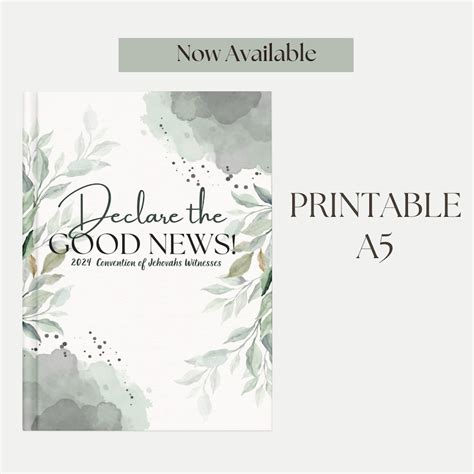 2024 Convention Of Jehovahs Witnesses Declare The Good News Green