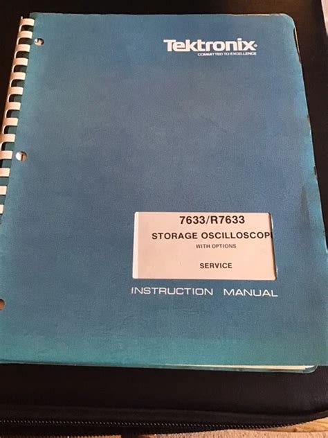 Tektronix 7633 R7633 Storage Oscilloscope With Options Service Manual
