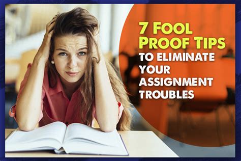 Foolproof Tips To Write An Assignment