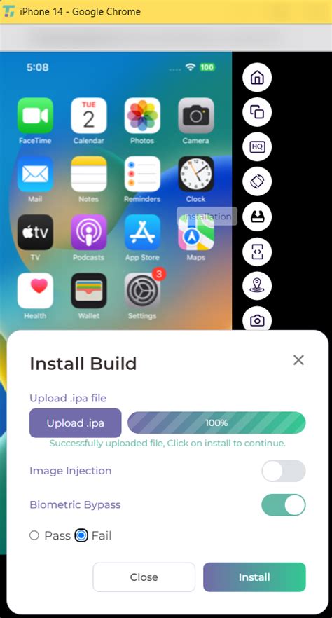 Biometric Authentication Testgrid
