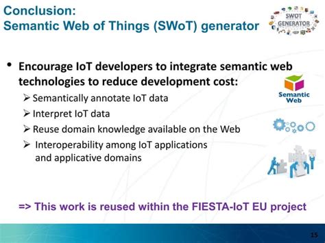 Assisting Iot Projects And Developers In Designing Interoperable Semantic Web Of Things