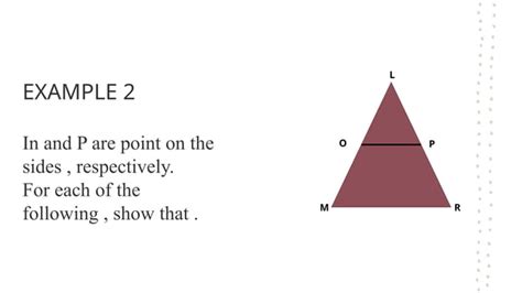 Apply The Fundamental Theorems Of Proportionality To Solve Pptx