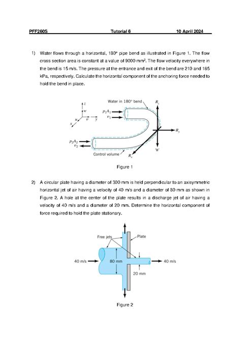 Tutorial 6 Conservation Of Momentum Pff260s Tutorial 6 10 April