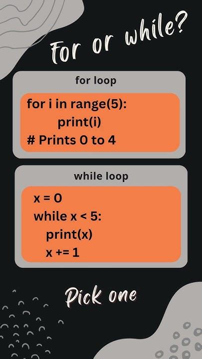 For Loop Vs While Loop In Python 🔄 Key Differences In 30 Seconds Youtube