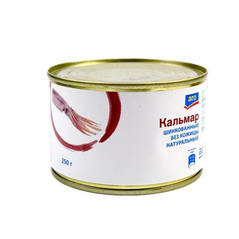 Аro Кальмары очищенные натуральные шинкованные, 250г (1 шт) - купить с ...