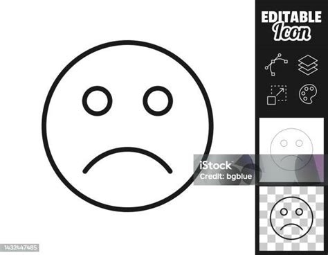 슬픈 얼굴 이모티콘 디자인 아이콘입니다 쉽게 편집 가능 사람 같은 얼굴에 대한 스톡 벡터 아트 및 기타 이미지 사람 같은 얼굴 슬픔 단순함 Istock