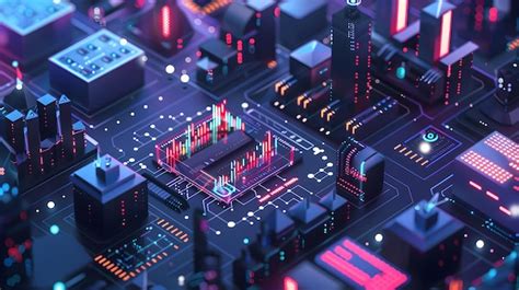 Premium Photo Intricate Digital Ecosystem Of Algorithmic Market Interactions