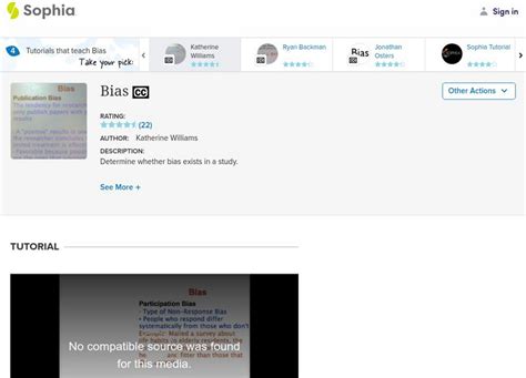Sophia Bias Lesson 3 Instructional Video For 9th 10th Grade Lesson Planet