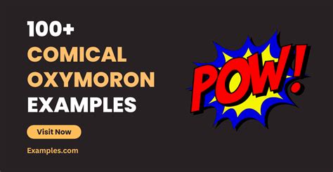 99 Comical Oxymoron Examples