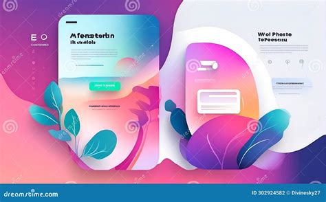 Sleek Symmetry Intuitive Ui Ux Wonderland Ai Generate Stock