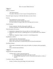 Midterm Review Micro Economics Midterm Review Chapter 1 What Is Economics The Dismal
