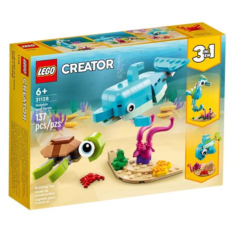Lego Creator 3 In 1 Dolphin And Turtle Set Shop Lego And Building Blocks At H E B