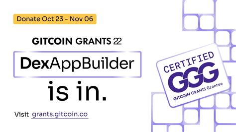 Donate Crypto To Dexappbuilder At Gitcoins Gg22 Quadratic Round Youtube