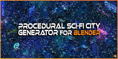 Procedural Sci Fi City Generator Blender Geometry Nodes Blendernation Bazaar