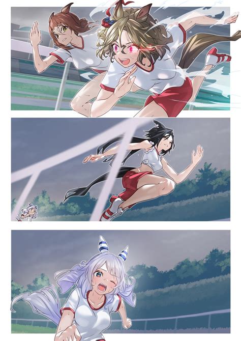 ヒシミラクル「ヒシミラクルは泳がない2012 ウマ娘」鍋ぷよ：野良のイラストレーナーの漫画