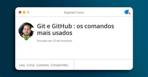 Git E Github Os Comandos Mais Usados
