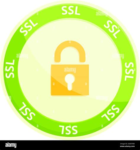 Digital Ssl Certificate Icon Cartoon Of Digital Ssl Certificate Vector