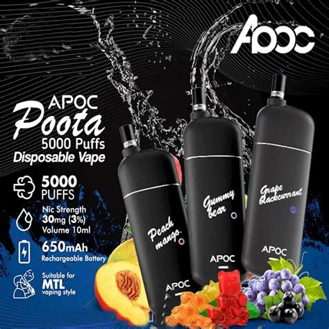 Apoc Poota 5000 Puffs Disposable Vape In Uae Heetiqosae