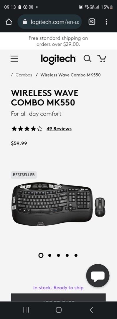 Brand New Logitech Keyboard And Mouse Set Computers And Tech Parts And Accessories Computer