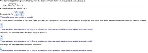 Solved A Function F And A Point P Are Given Let Correspond Chegg Com