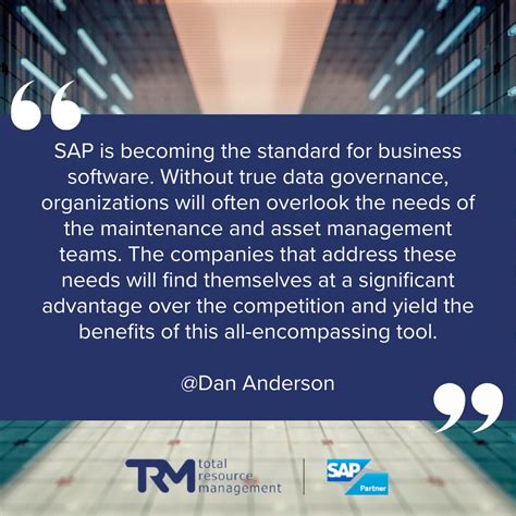Sap Is Becoming The Standard For Business Software Without True Data Governance Organizations