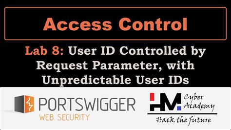 access control 8 user id controlled by request parameter with unpredictable user ids