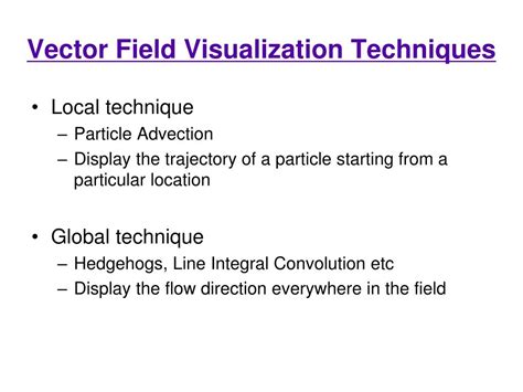 Ppt Vector Field Visualization Powerpoint Presentation Free Download