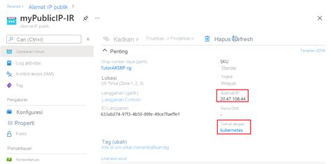 Tutorial Mengatur Preferensi Perutean Untuk Azure Kubernetes Service Azure Cli Microsoft Learn