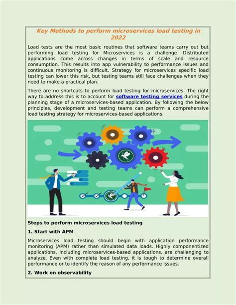 Ppt Key Methods To Perform Microservices Load Testing In 2022