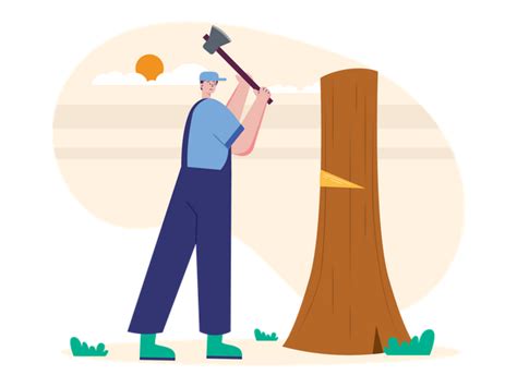 22 731 Tree Cutting Illustrations Free In SVG PNG EPS IconScout