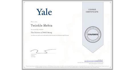 Manthan Doshi On Linkedin Completion Certificate For The Science Of Well Being