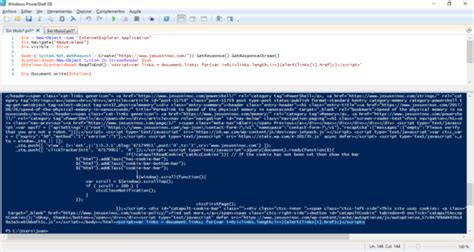 Mostrar Enlaces De Una Web En PowerShell Usando JavaScript Operating Systems Scripting