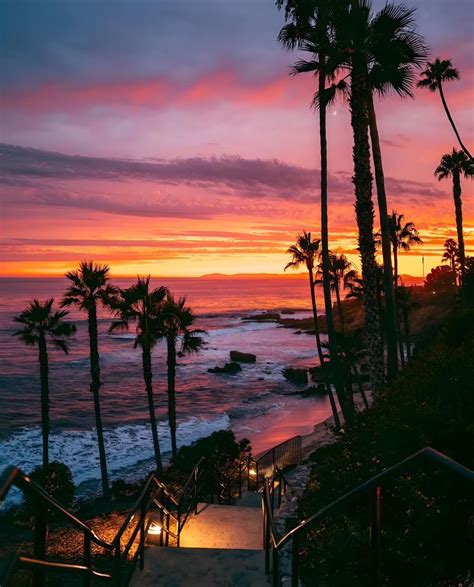 Todays California Laguna Beach After Burn California Beach Sunset