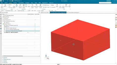Nx Feature Templates Using Points And Hole Features Nx 2206 Youtube